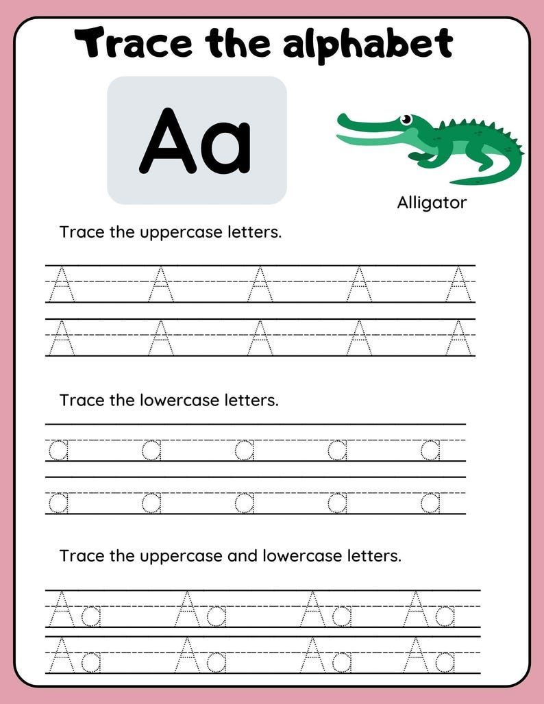 Preschool Activity Book - Etsy