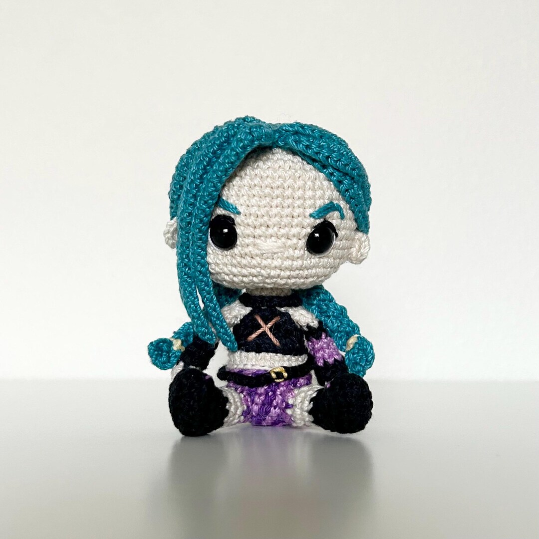 Jinx Amigurumi Lol Arcane Crochet Doll Handmade custom, MADE TO ORDER ...