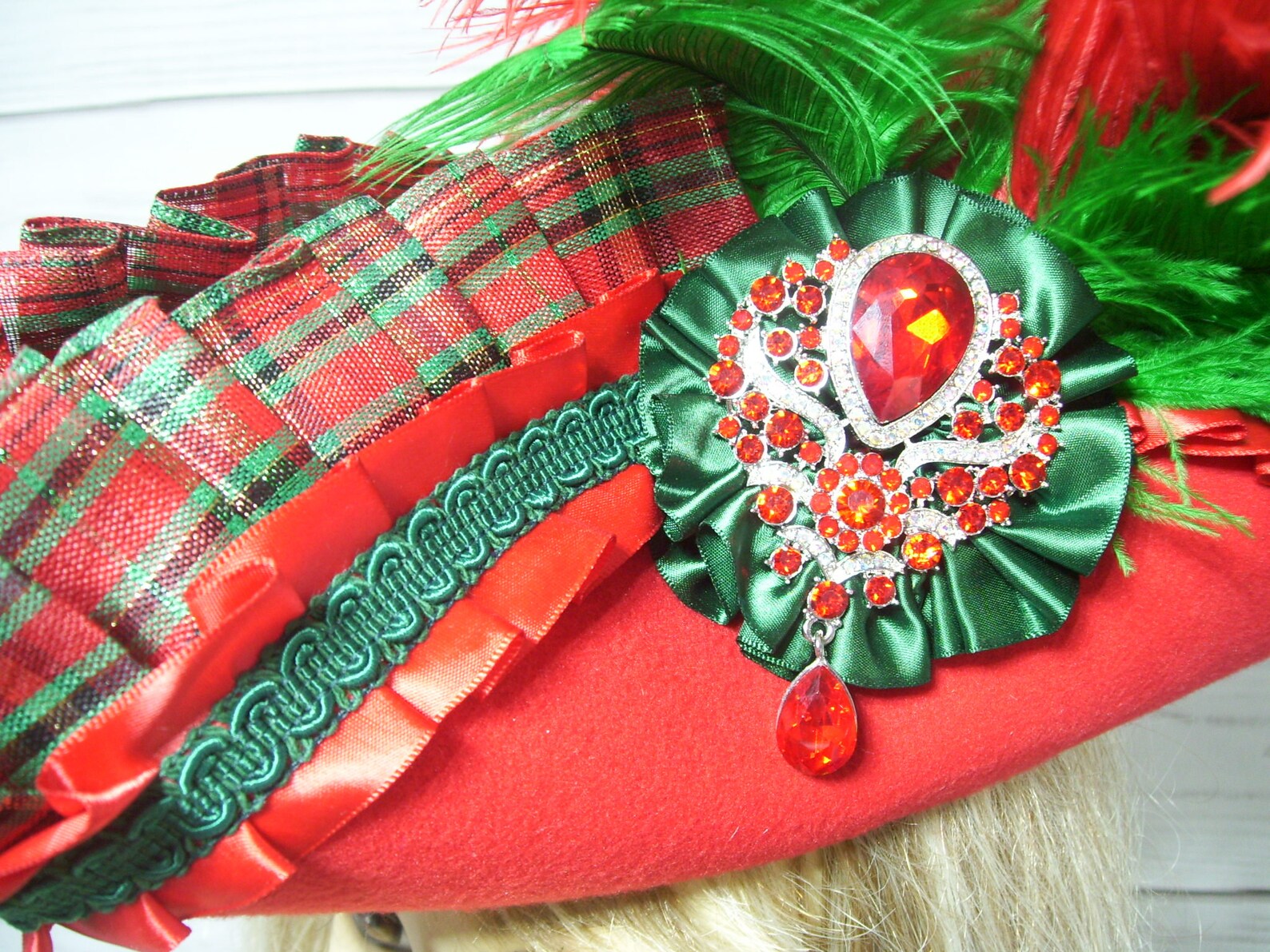 Christmas Pirate Hat Red Green Pirate Hat Halloween Pirate - Etsy