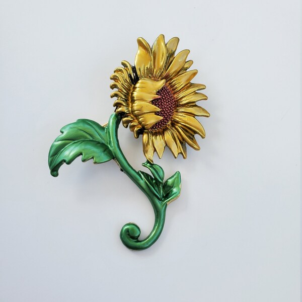 Sunflower Lapel Pin - Etsy