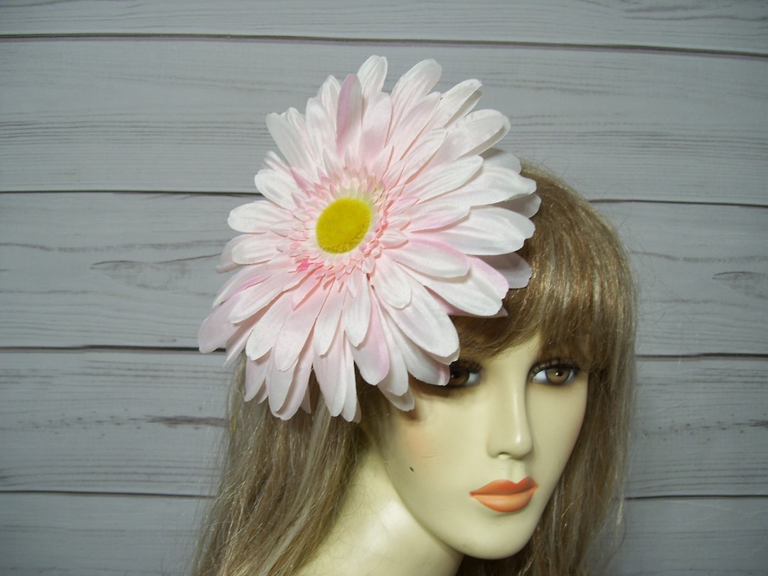 Pink Daisy Flower Fascinator Kentucky Derby Flower Fascinator Hat, 8 ...
