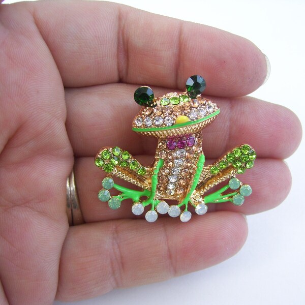 Frog Brooch - Etsy