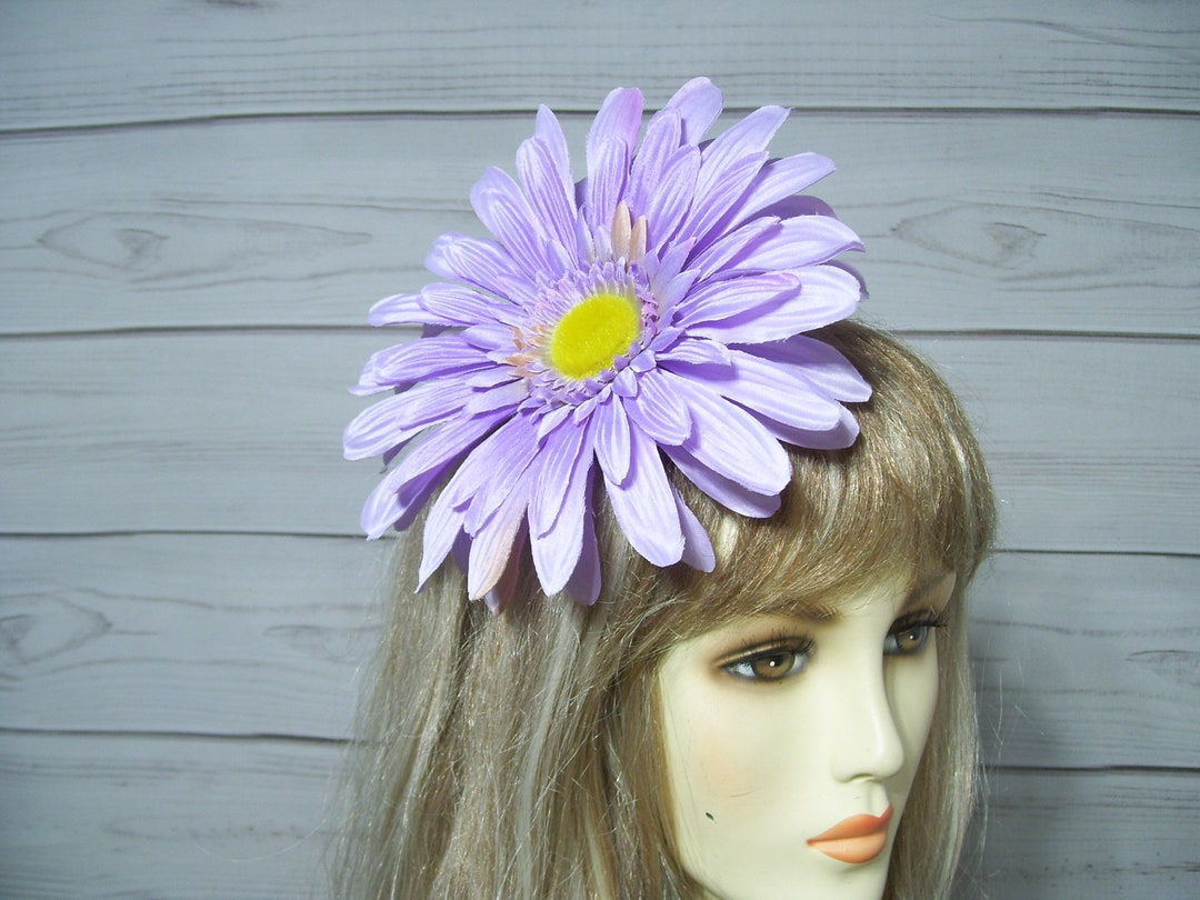 Lavender Daisy Flower Fascinator, Kentucky Derby Flower Fascinator Hat ...