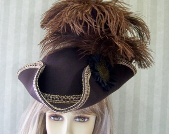 Tricorn Pirate Hat | Etsy