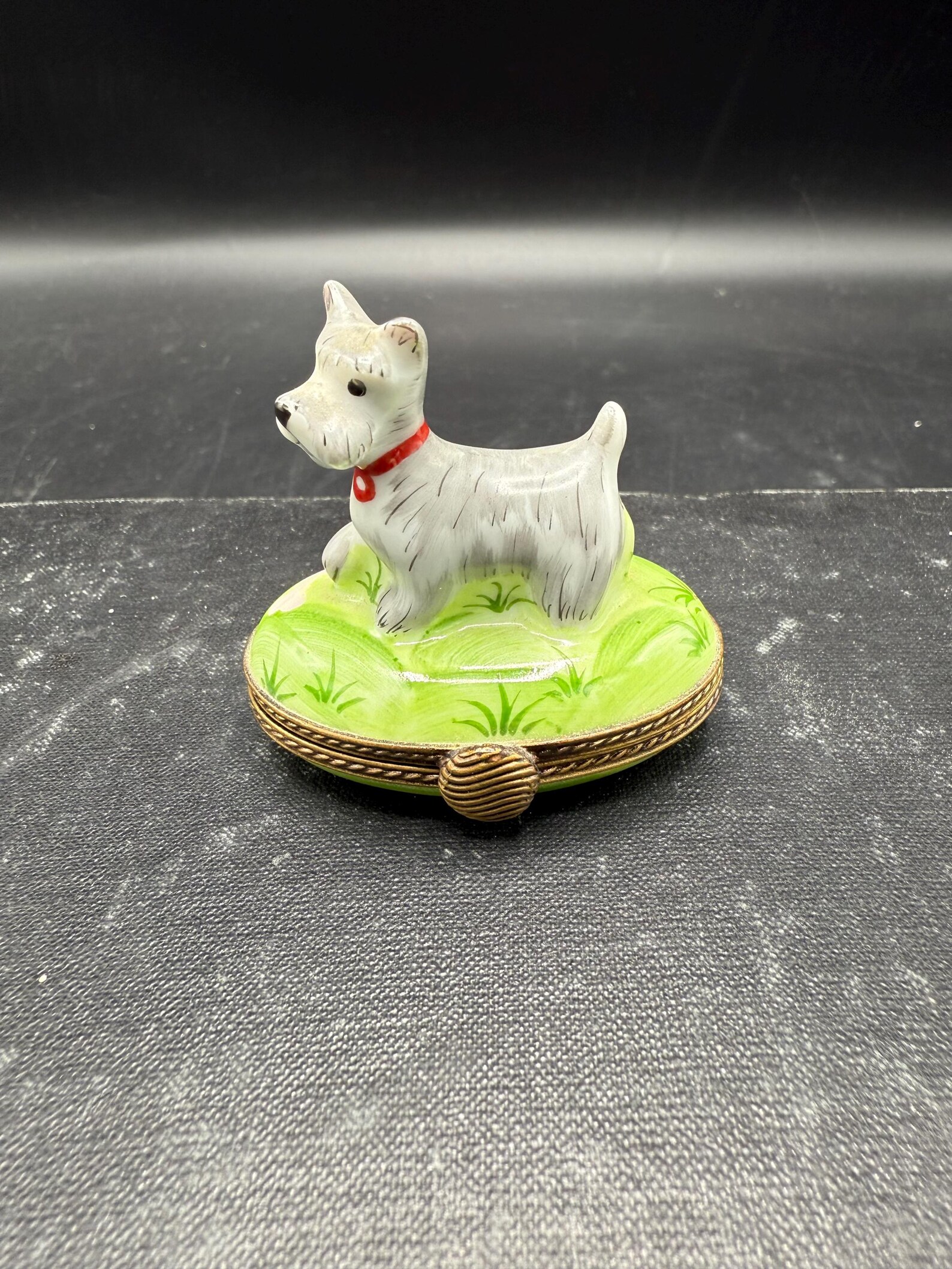 Hand Painted Limoges Scottie Dog Box Made in France - Etsy