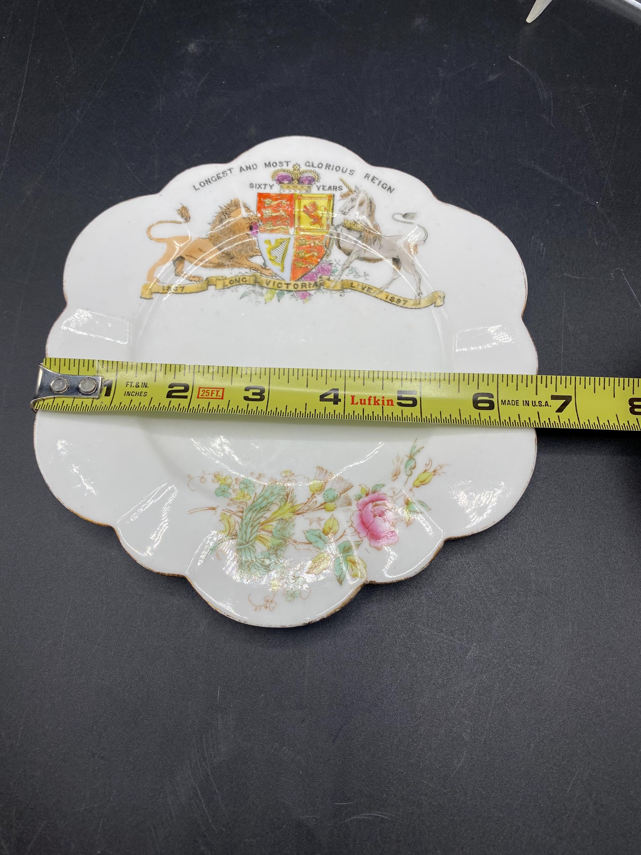 Antique Longest Most Glorious Reign 60 Years—queen Victoria Plate. 1897 ...