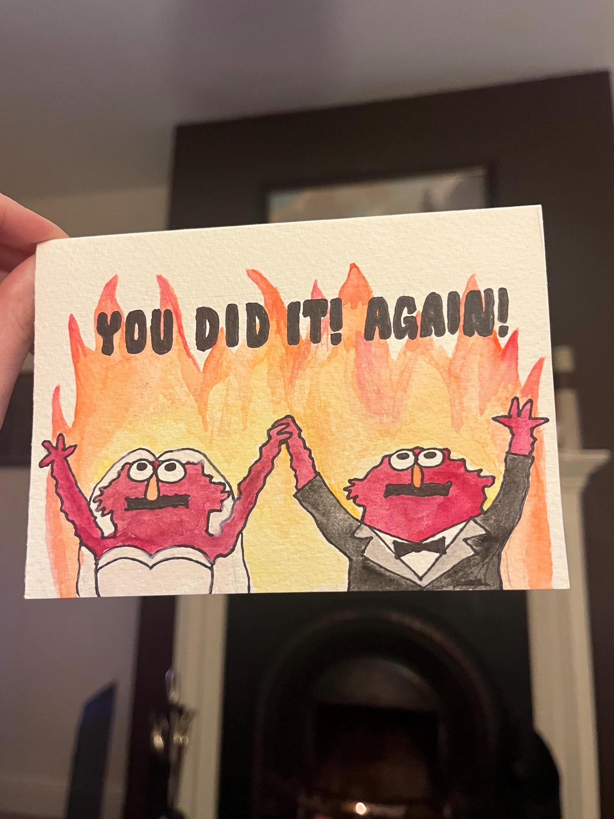 Custom Hand-drawn and Hand-painted Greeting Card for Any Occasion - Etsy