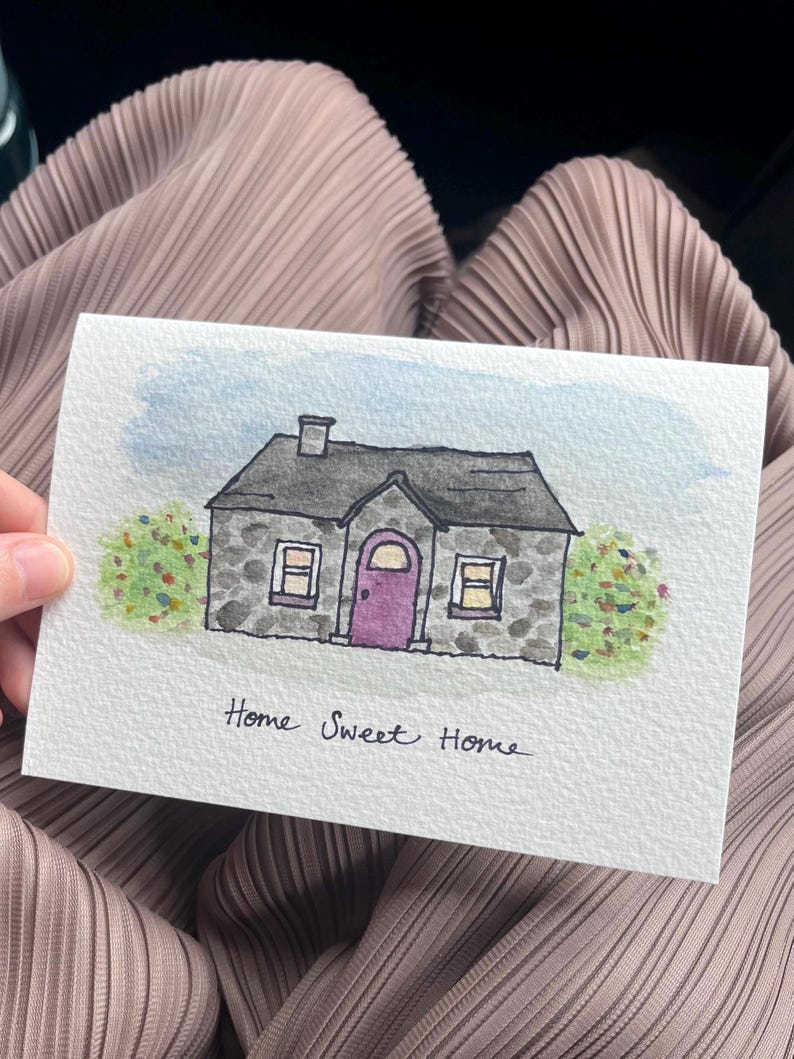 Custom Hand-drawn and Hand-painted Greeting Card for Any Occasion - Etsy