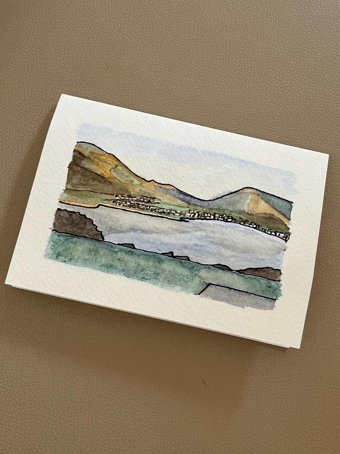 Custom Hand-drawn and Hand-painted Greeting Card for Any Occasion - Etsy