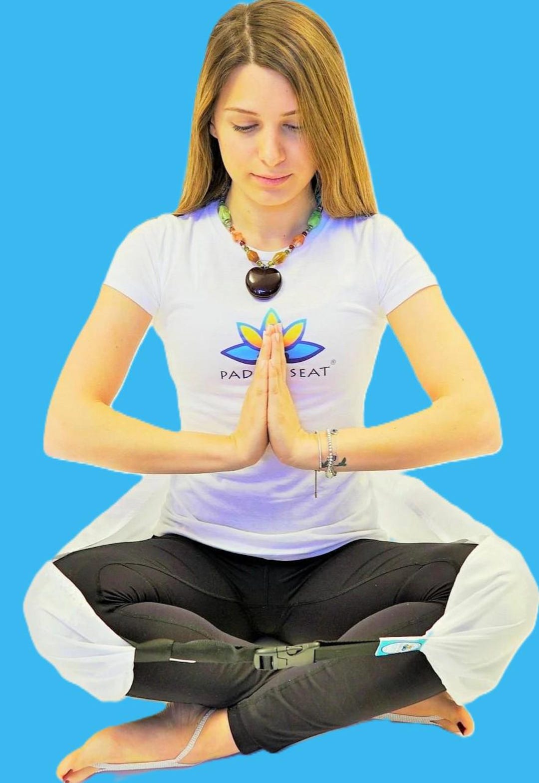 Buy PADMA SEAT Yoga Strap Meditation Belt Lotus Wrap, Spinal Support ...
