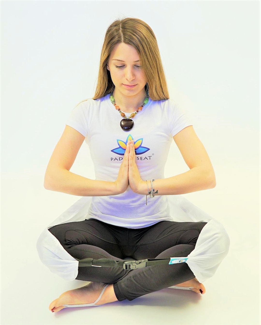 Padma Seat Yoga Strap Meditation Belt Lotus Wrap , Spinal Support Aids ...