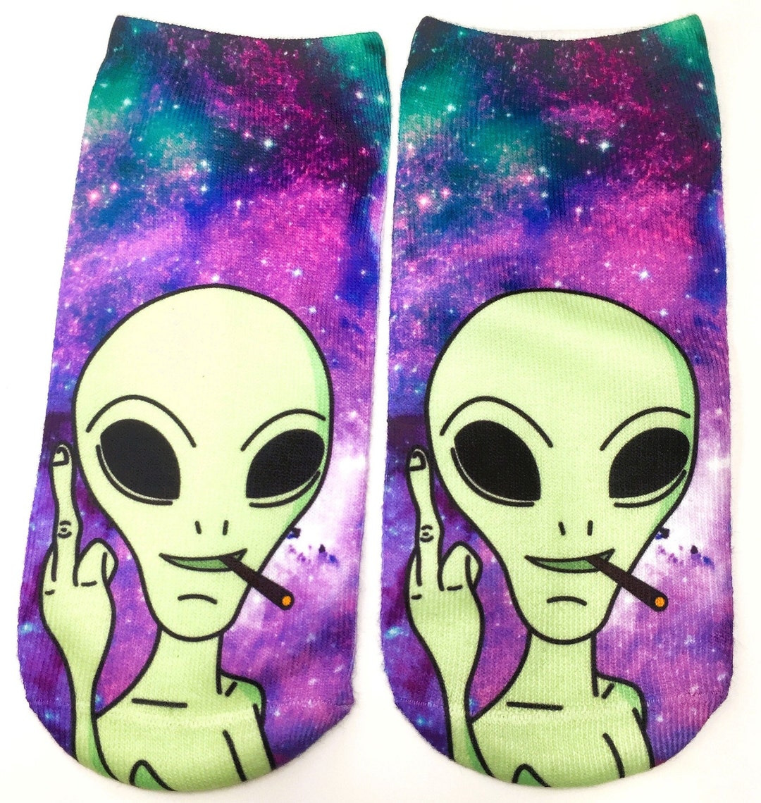 Aliens With Attitude AWA Ankle Socks 18 Styles, Fun, Funky Vibrant ...