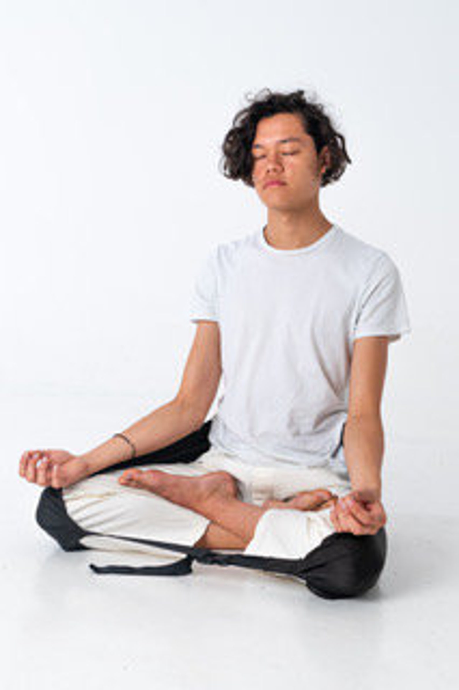 PADMA SEAT Yoga Strap Meditation Belt Lotus Wrap, Spinal Support Aids ...