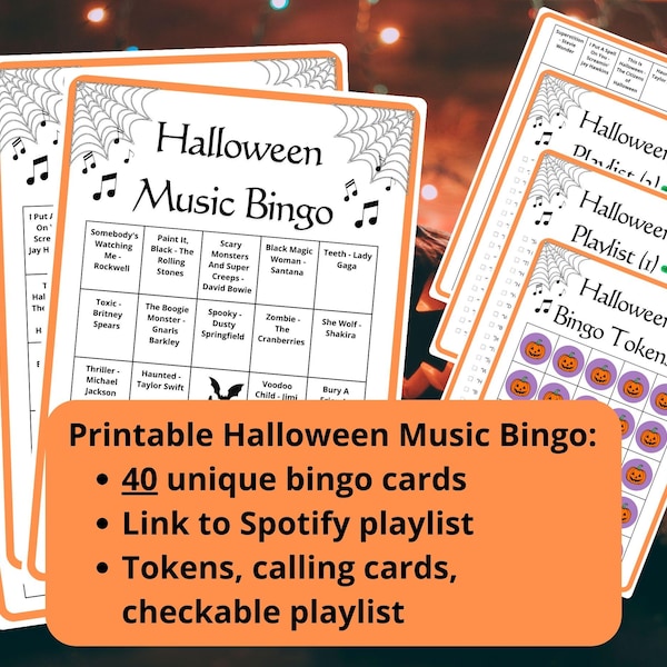 Halloween Bingo - Etsy