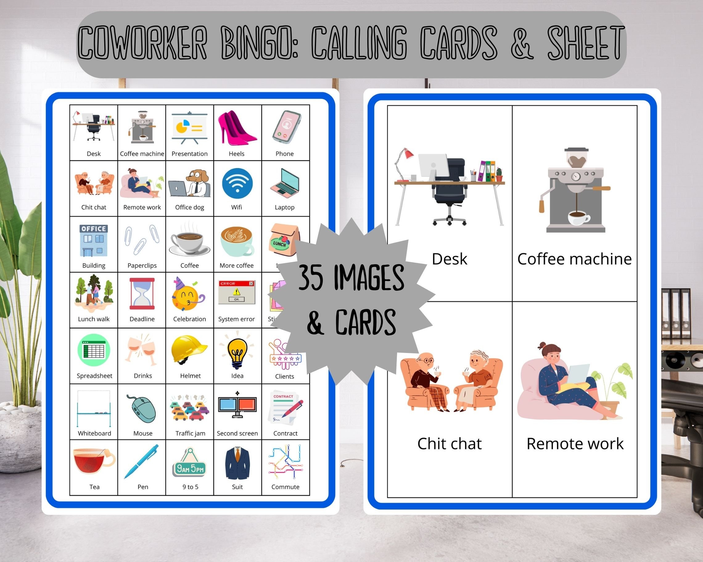 40 Coworker Office Bingo Cards - Team Building Activities - Employee ...