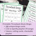 100 Throwback Songs Music Bingo Cards Music Bingo Music Game Team ...