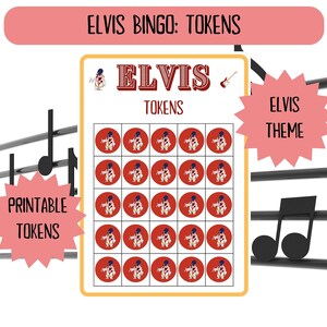 Elvis Bingo - 80 Bingo Cards - Music Bingo - Elvis Presley - Team ...