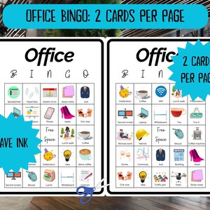 20 Office Bingo Cards - Team Building Games - Meeting Bingo - Coworker ...