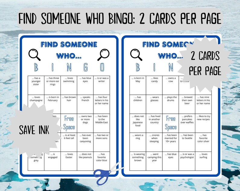 40 Find Someone Who Bingo Cards Office Bingo Find the Guest Find the ...