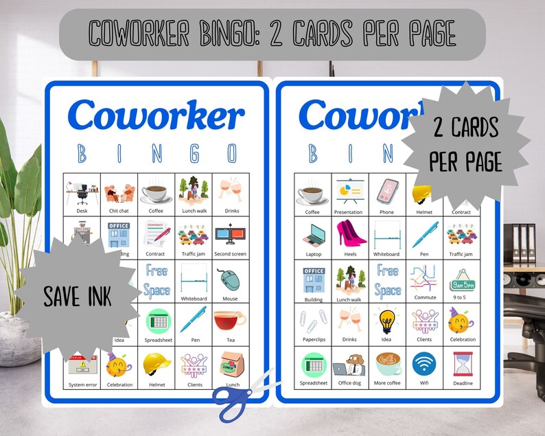 40 Coworker Office Bingo Cards - Team Building Activities - Employee ...