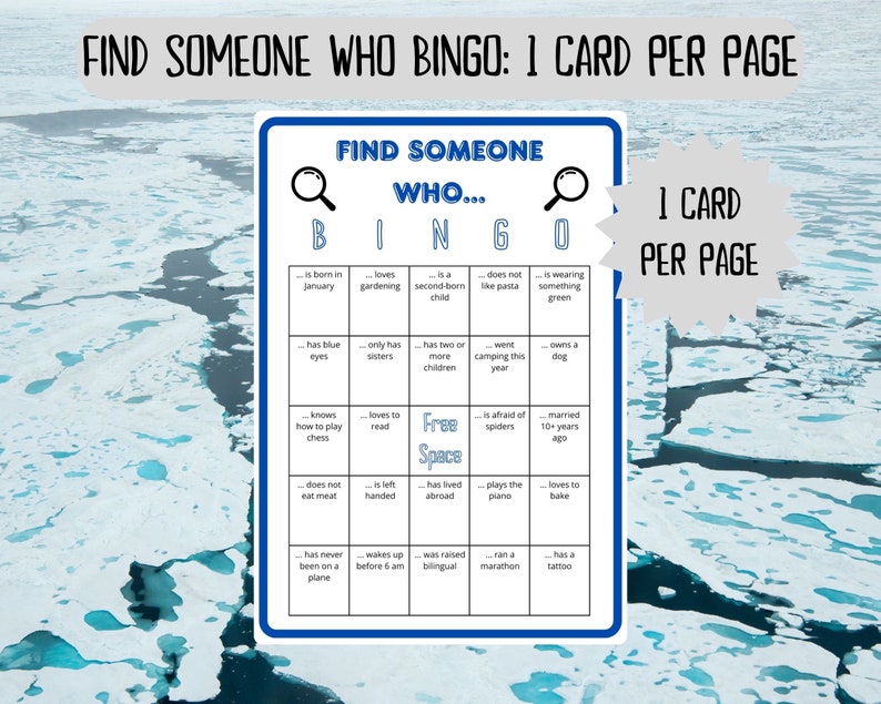 40 Find Someone Who Bingo Cards Office Bingo Find the Guest Find the ...