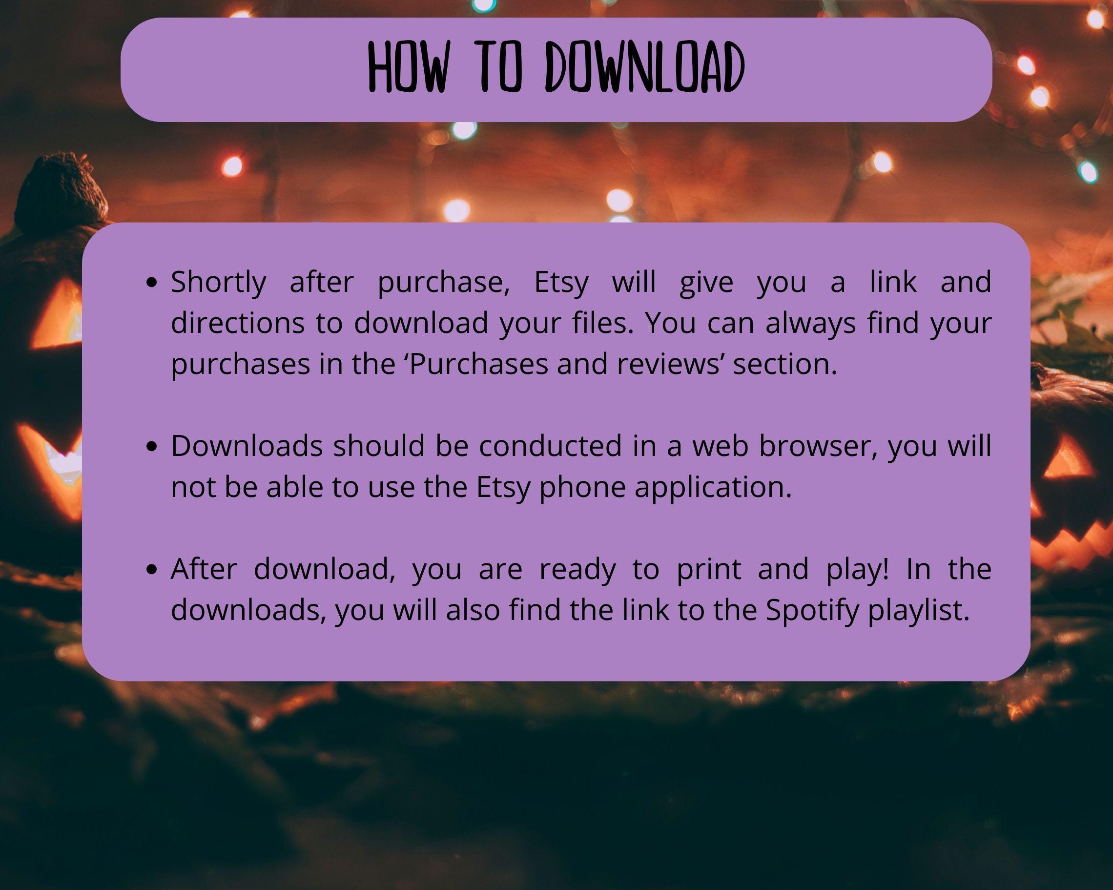 40 Spooky Songs Music Bingo Cards - Halloween Bingo - Music Playlist ...