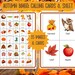 40 Autumn Fall Bingo Cards, Printable Game, Kids Fall Activities ...