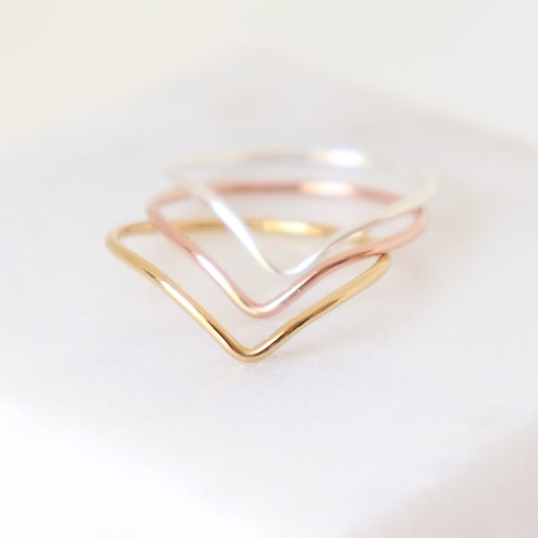 Chevron Wedding Band - Etsy