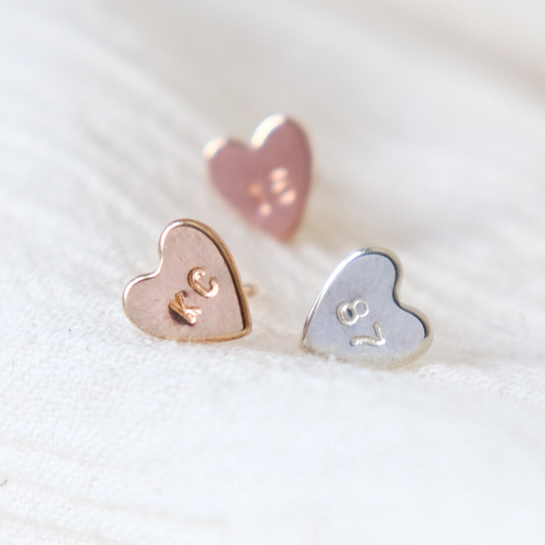 Kansas City Chiefs Earrings. Custom Heart Initial Earrings. Mahomes ...