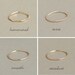GOLD Diamond Stacking Ring Set of FOUR. Stackable Rings. Boho Jewelry ...
