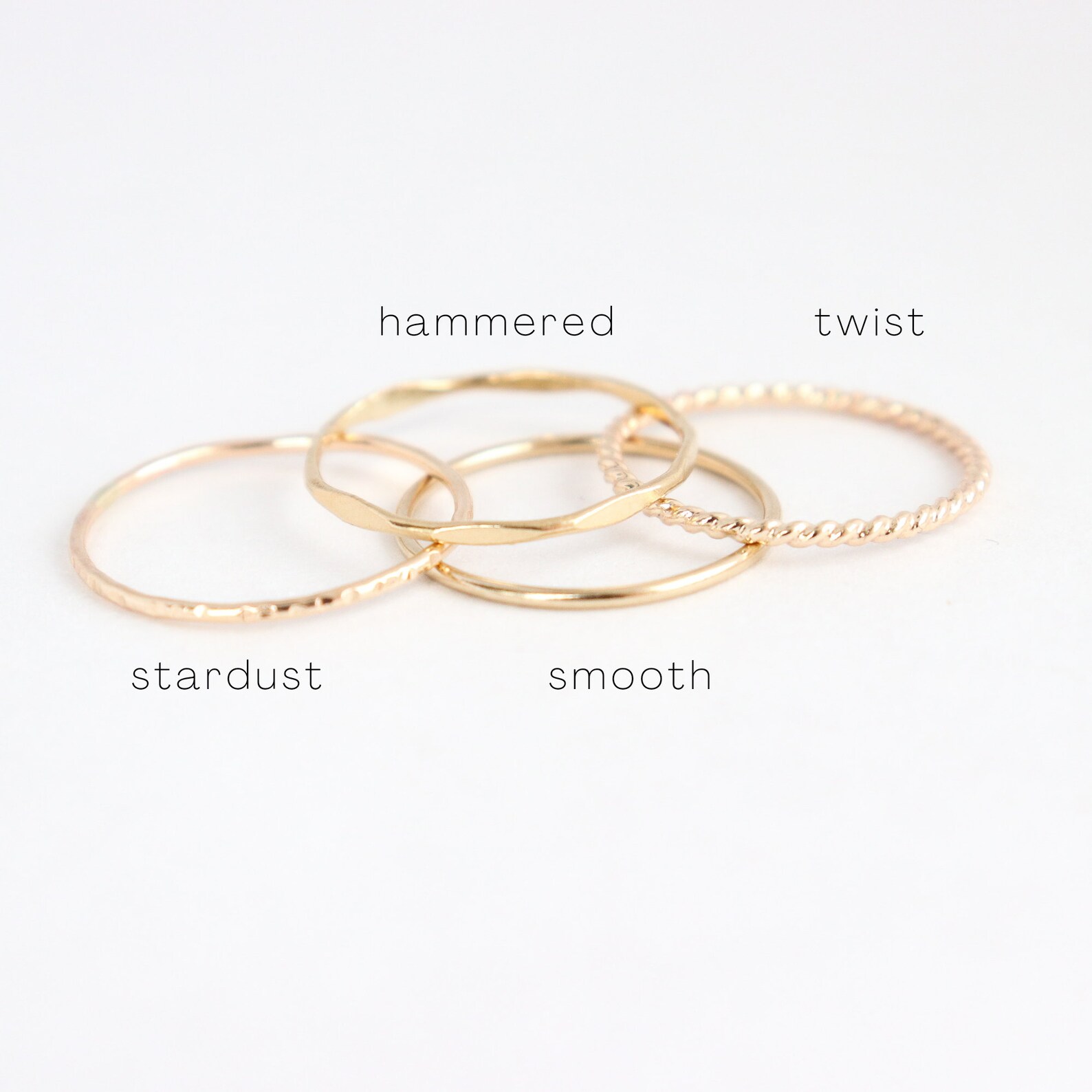 Stacking Ring Band. ONE Minimalist Stack Ring. Smooth Dainty. - Etsy