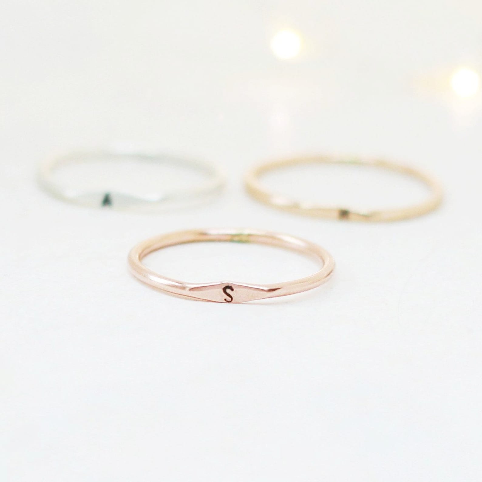 Personalized Initial Ring. Personalized Ring. Letter Ring. | Etsy