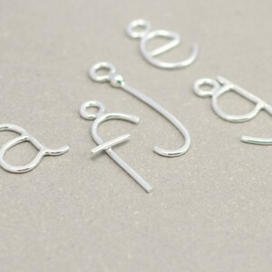 Letter Pendant. Personalized Initial. Alphabet A-z Regular, Modern or ...