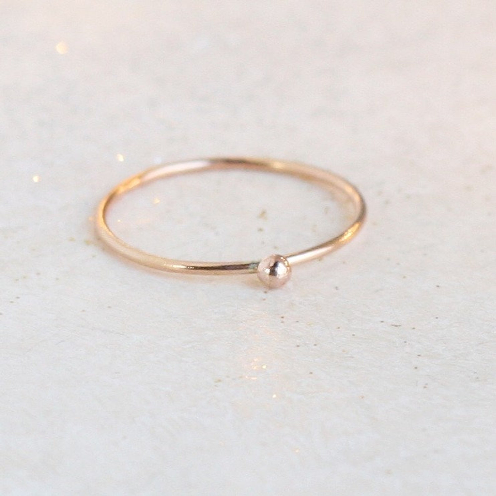 Stackable Ball Droplet Ring. ONE Stacking Ring. SILVER, or GOLD Filled ...