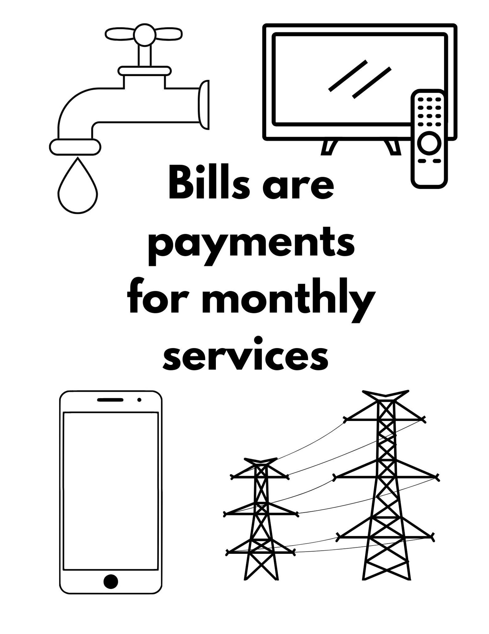 Educational Finance and Money Coloring Pages for Kids. Set of 10 ...