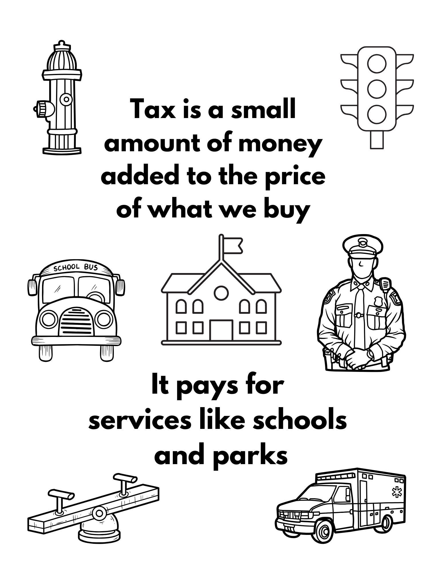 Educational Finance and Money Coloring Pages for Kids. Set of 10 ...