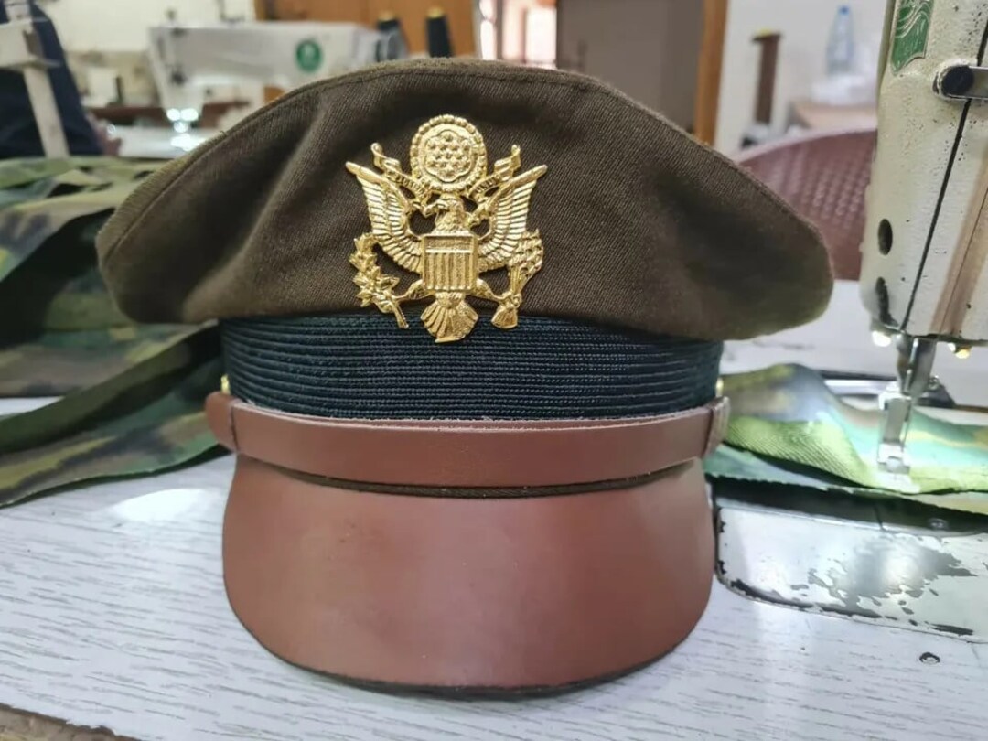 WW2 USAAF US Army Officer's Uniform Visor Hat Crusher Style Cap - Etsy