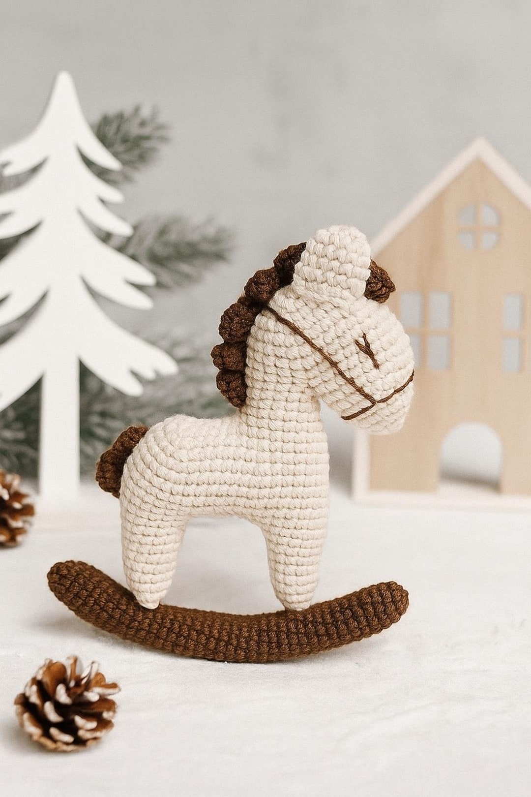 Crochet Rocking Horse Pattern: Amigurumi Toy, Ornament (PDF) - Etsy