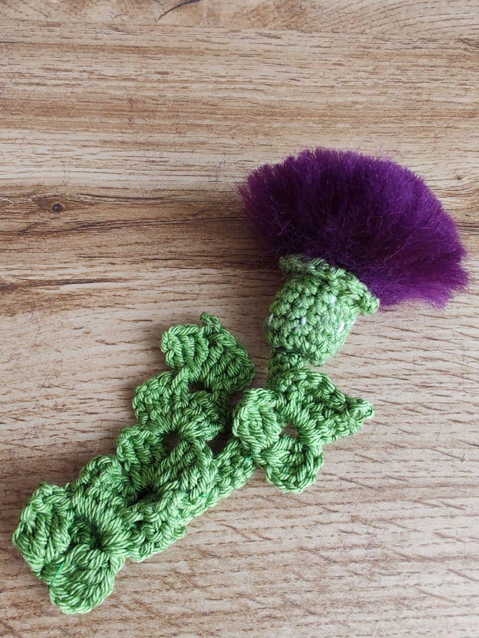 Crochet Thistle Flower Pattern: Voluminous Applique (PDF Pattern) - Etsy