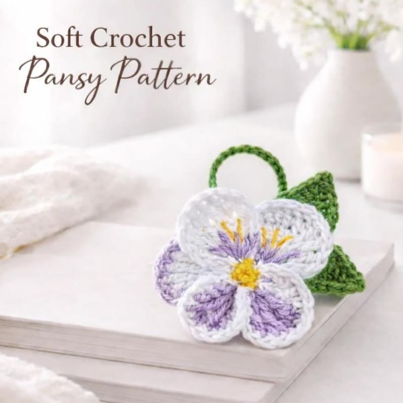 Brooches Pansy - Etsy