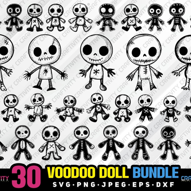Voodoo Doll Svg - Etsy