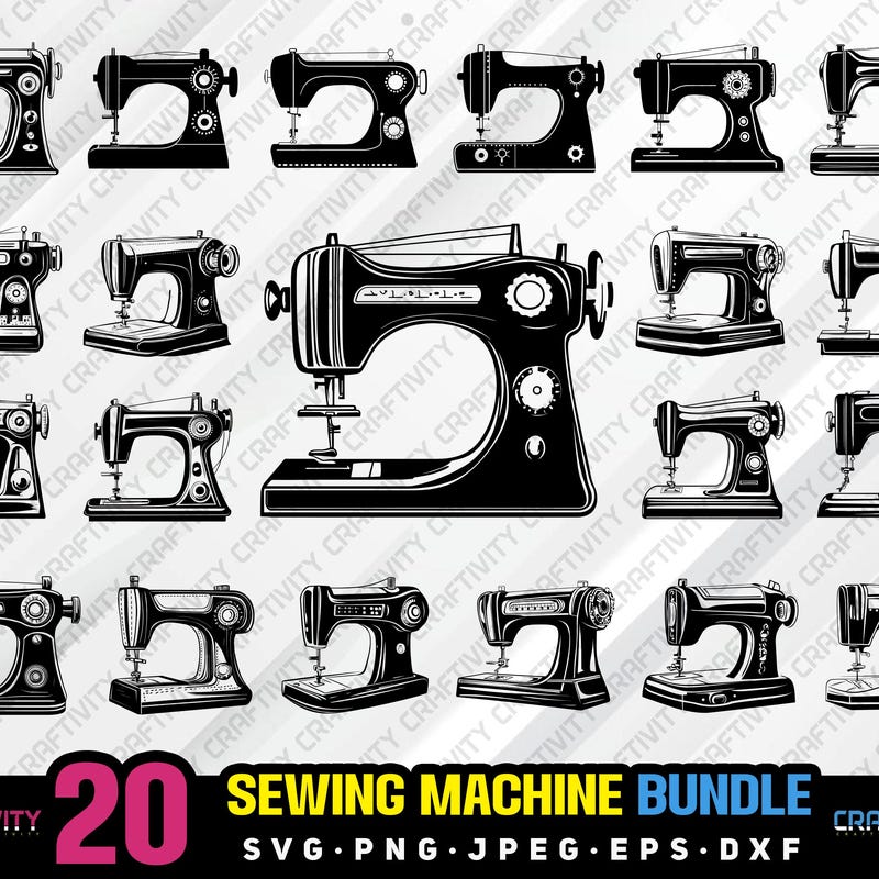 Sewing Machine Svg - Etsy