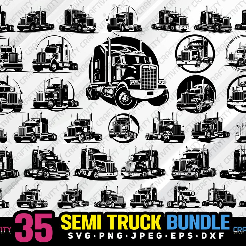 Semi Truck Svg Cricut - Etsy