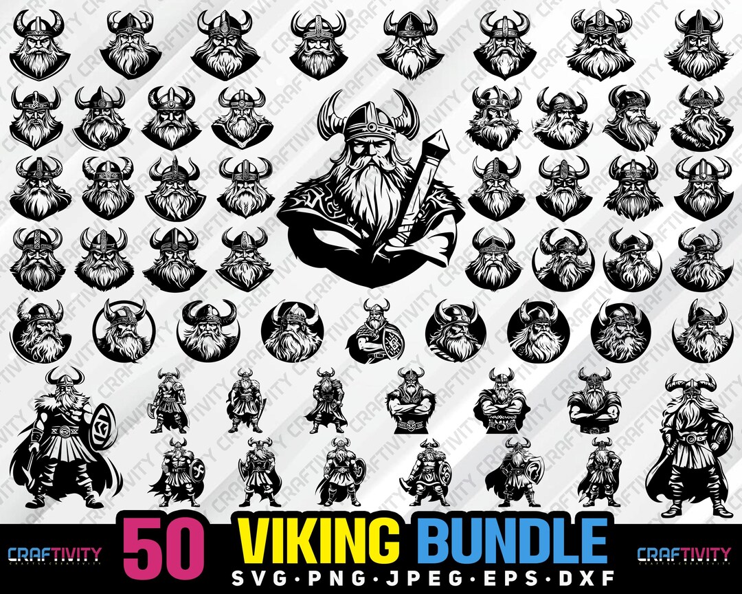 Viking Warrior Clipart Bundle, Commercial Use (digital Download) - Etsy