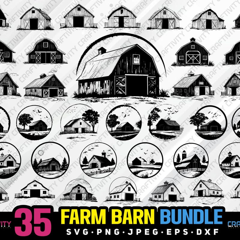 Barn Dxf - Etsy