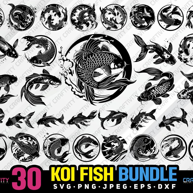 Koi Fish Png - Etsy