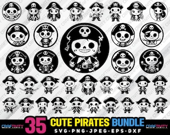 Pirate Silhouette Svg, Png, Pdf, Dxf - Etsy