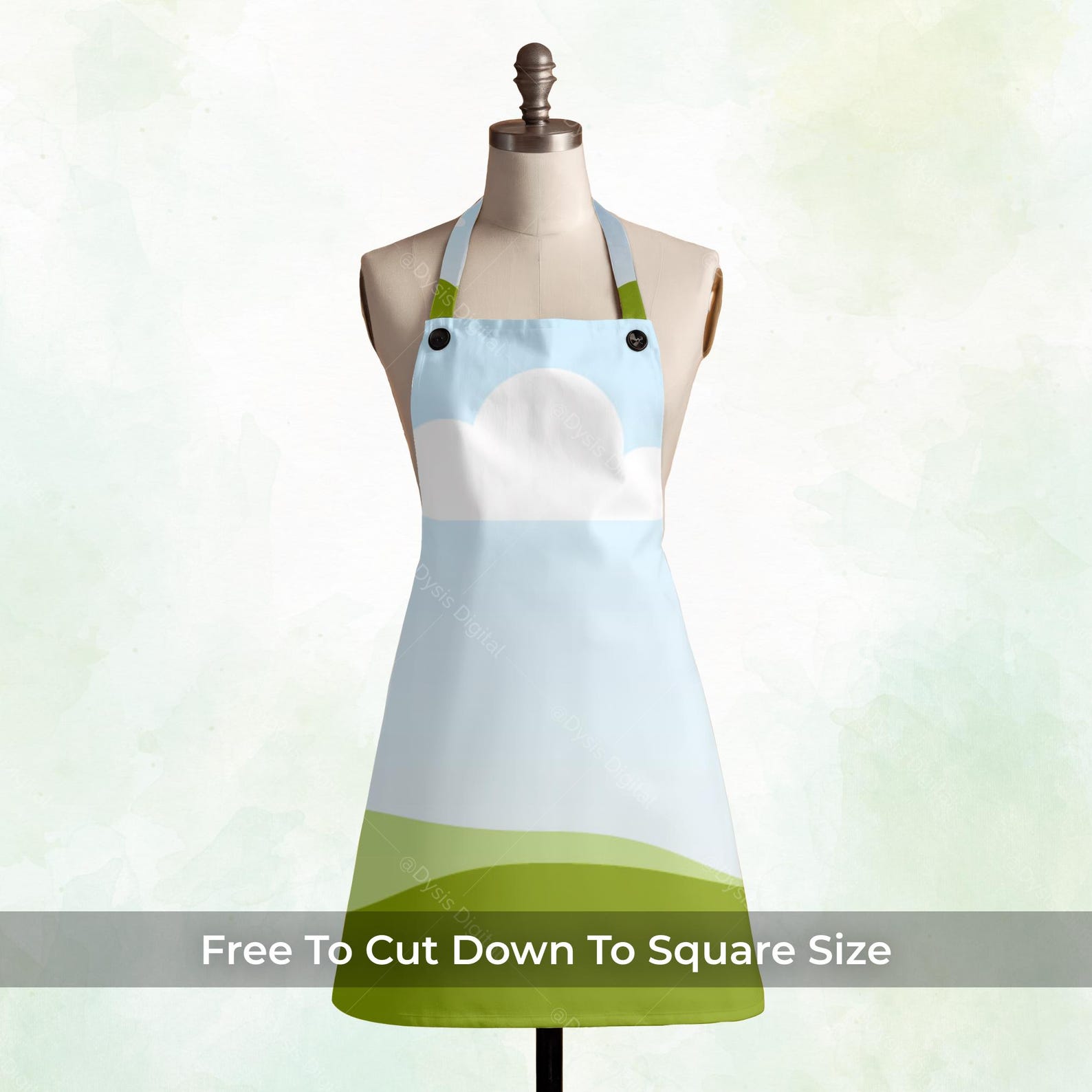 Apron Mockup With Transparent Png, Curvy Female Display Mannequin ...
