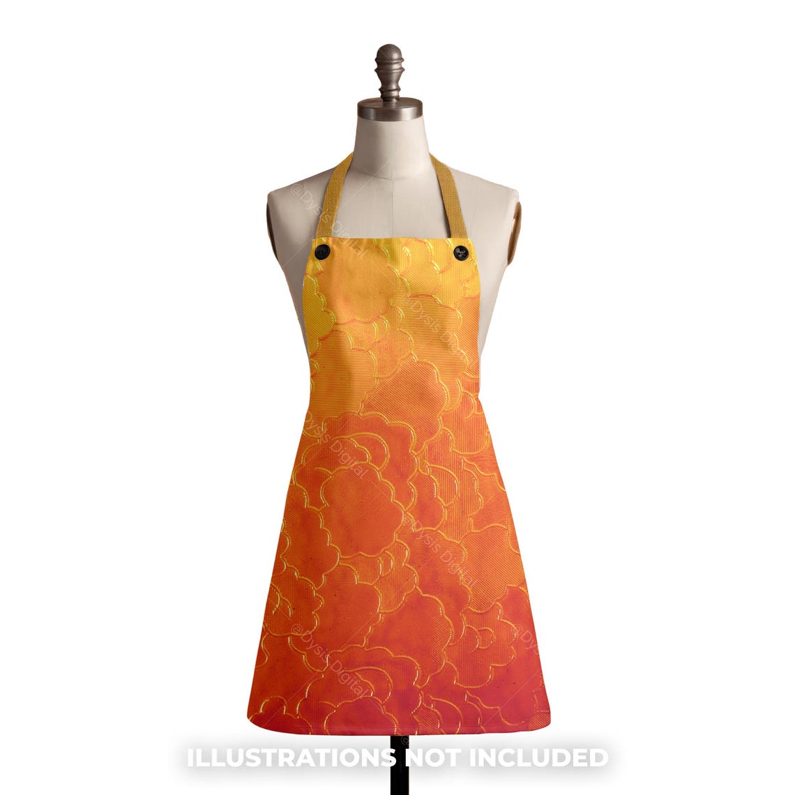 Apron Mockup With Transparent Png, Curvy Female Display Mannequin ...