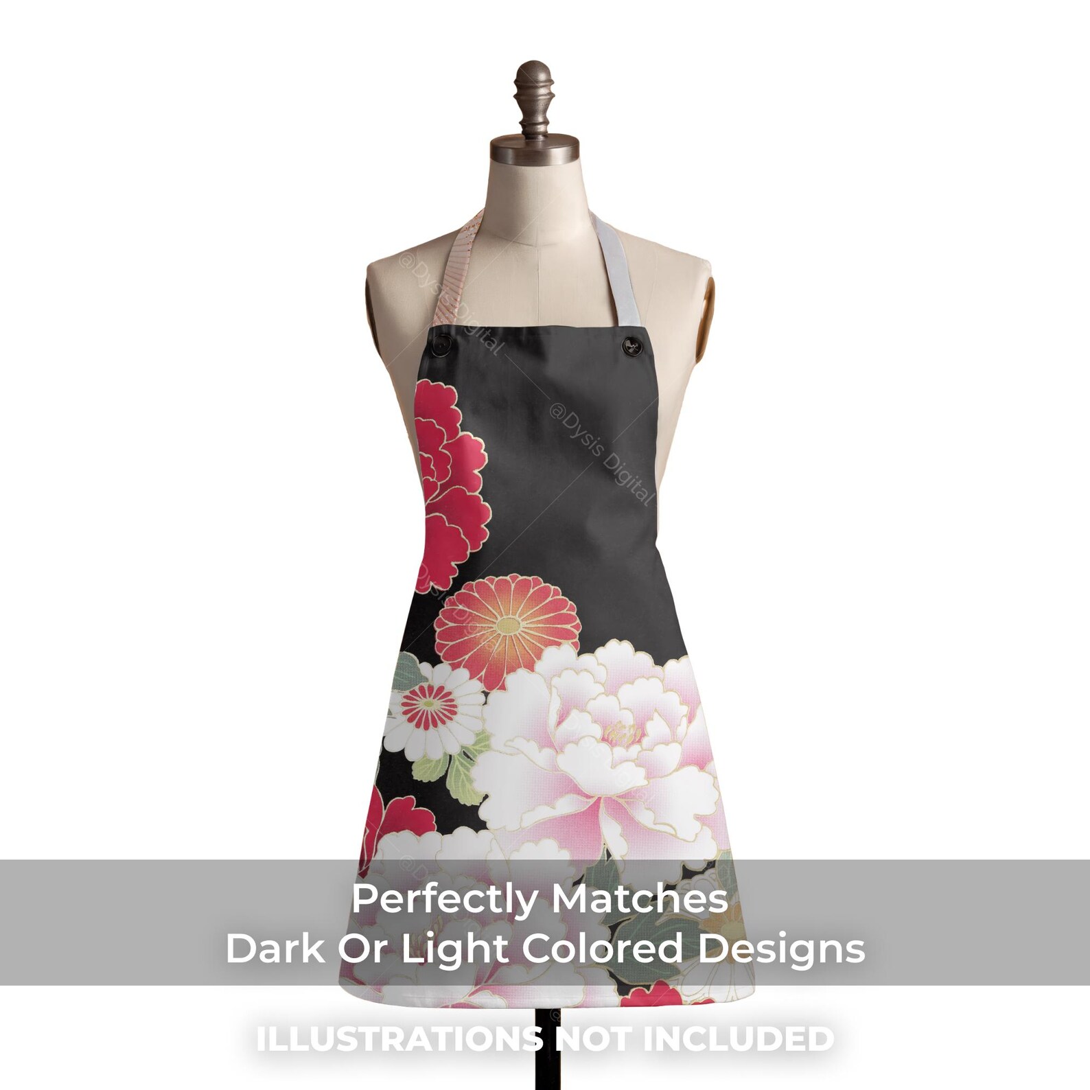 Apron Mockup With Transparent Png, Curvy Female Display Mannequin ...